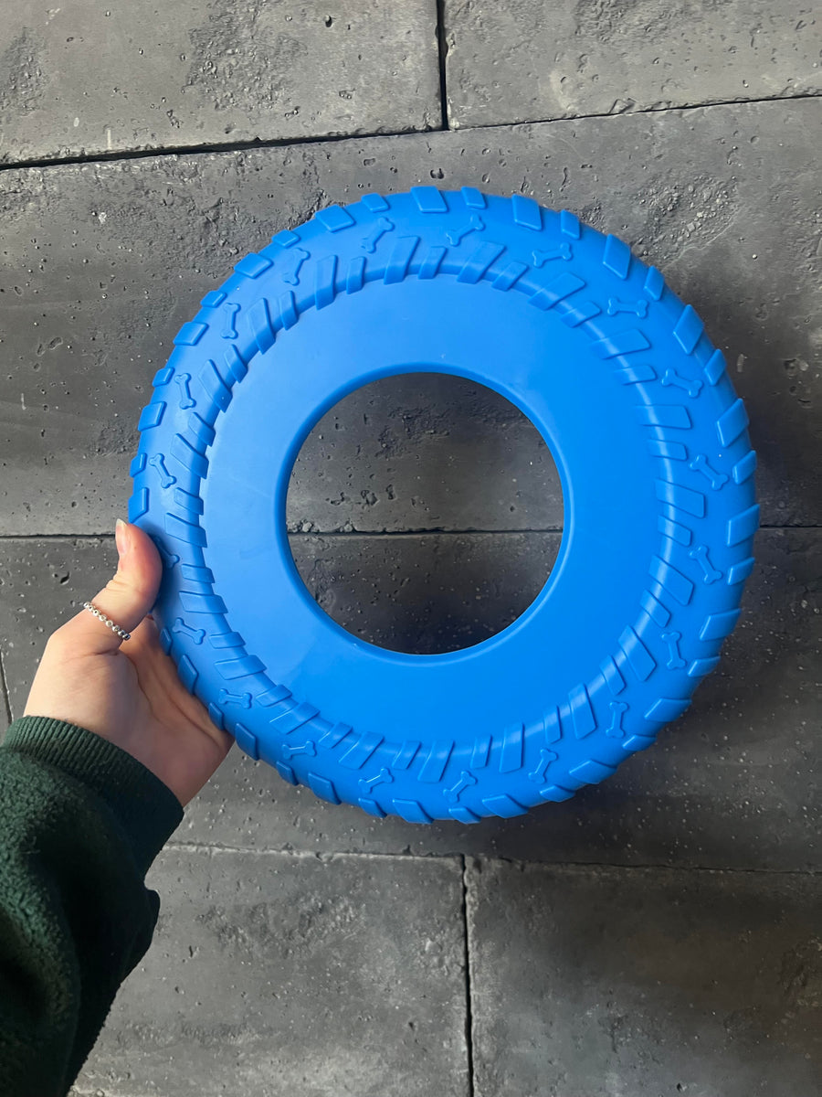 Frisbee/Disque Volant - Bleu - Troué - Chien – Boutique Animali