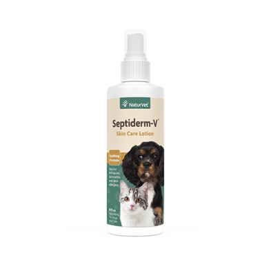 NaturVet - Septiderm-V - Lotion Soin de la Peau - 8 oz - Chat et Chien ...