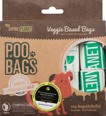 Define Planet - Recharge de 8 Rouleaux de 13 sacs - Compostable - Chie ...